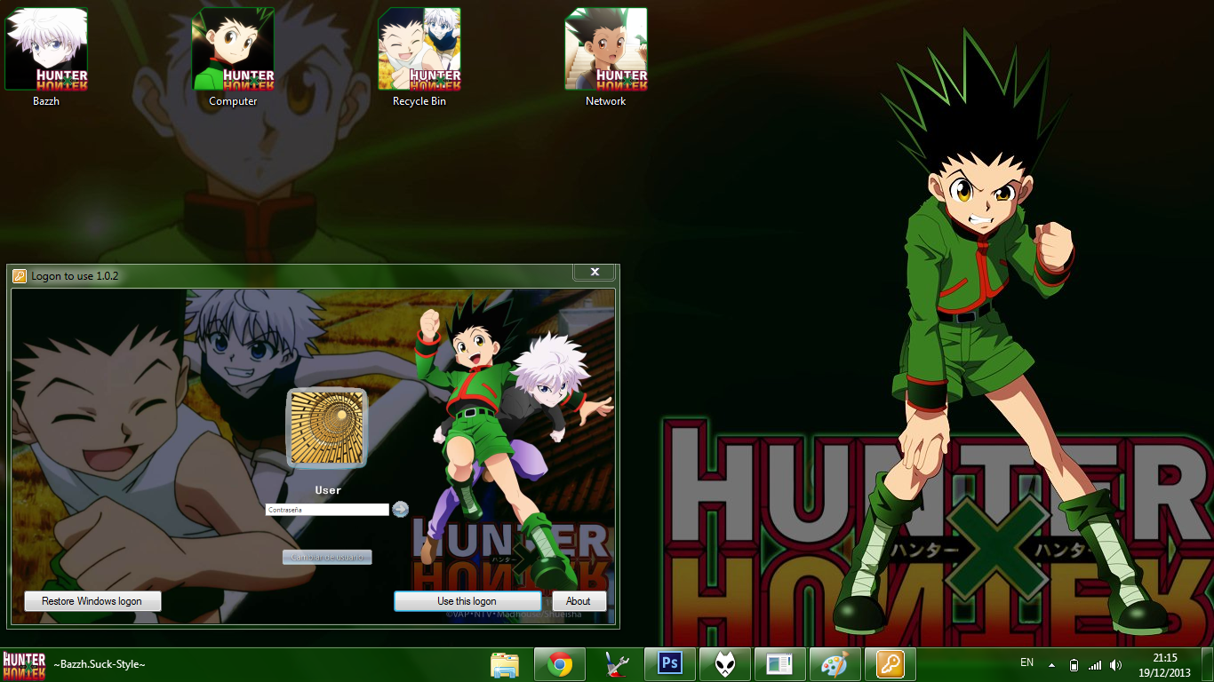 Download Theme Windows 7 Anime Hunter X Hunter - busterlasopa