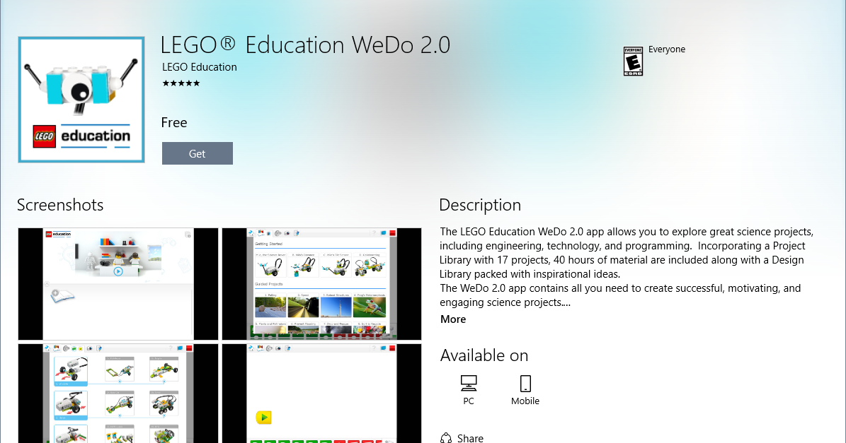 wedobots: LEGO® WeDo designs for the busy teacher: WeDo 2.0 & Windows 10