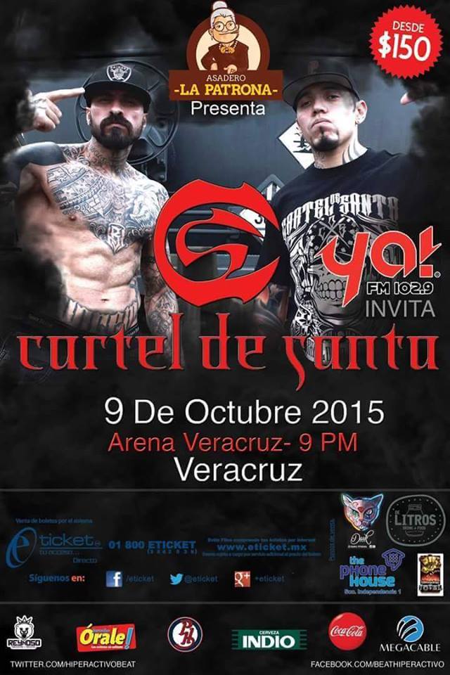 A que hora sera hoy el concierto de Cartel de Santa en Veracruz | Mundo ...