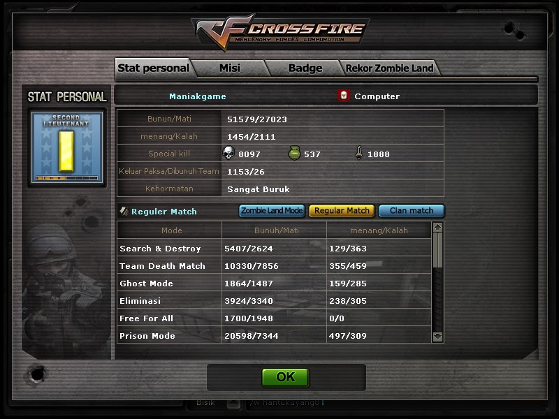 repair your life: CF - My Char id