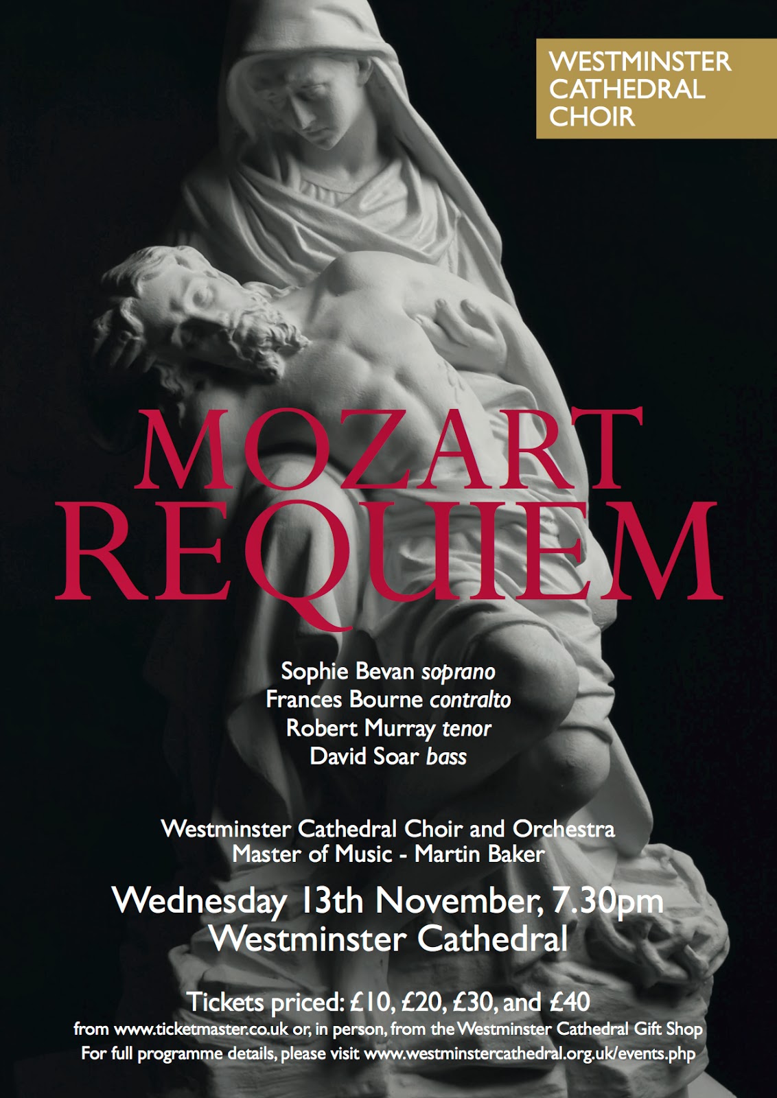 New Liturgical Movement: Mozart's Requiem sung by Westminster Cathedral ...