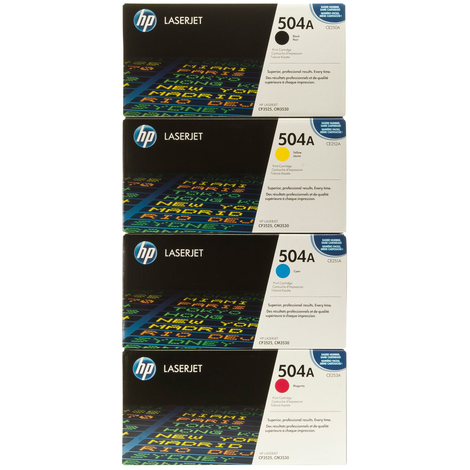 Welcome TO BCMY Marketing Sales: HP 504A Colour Set-CE250A,CE251A ...