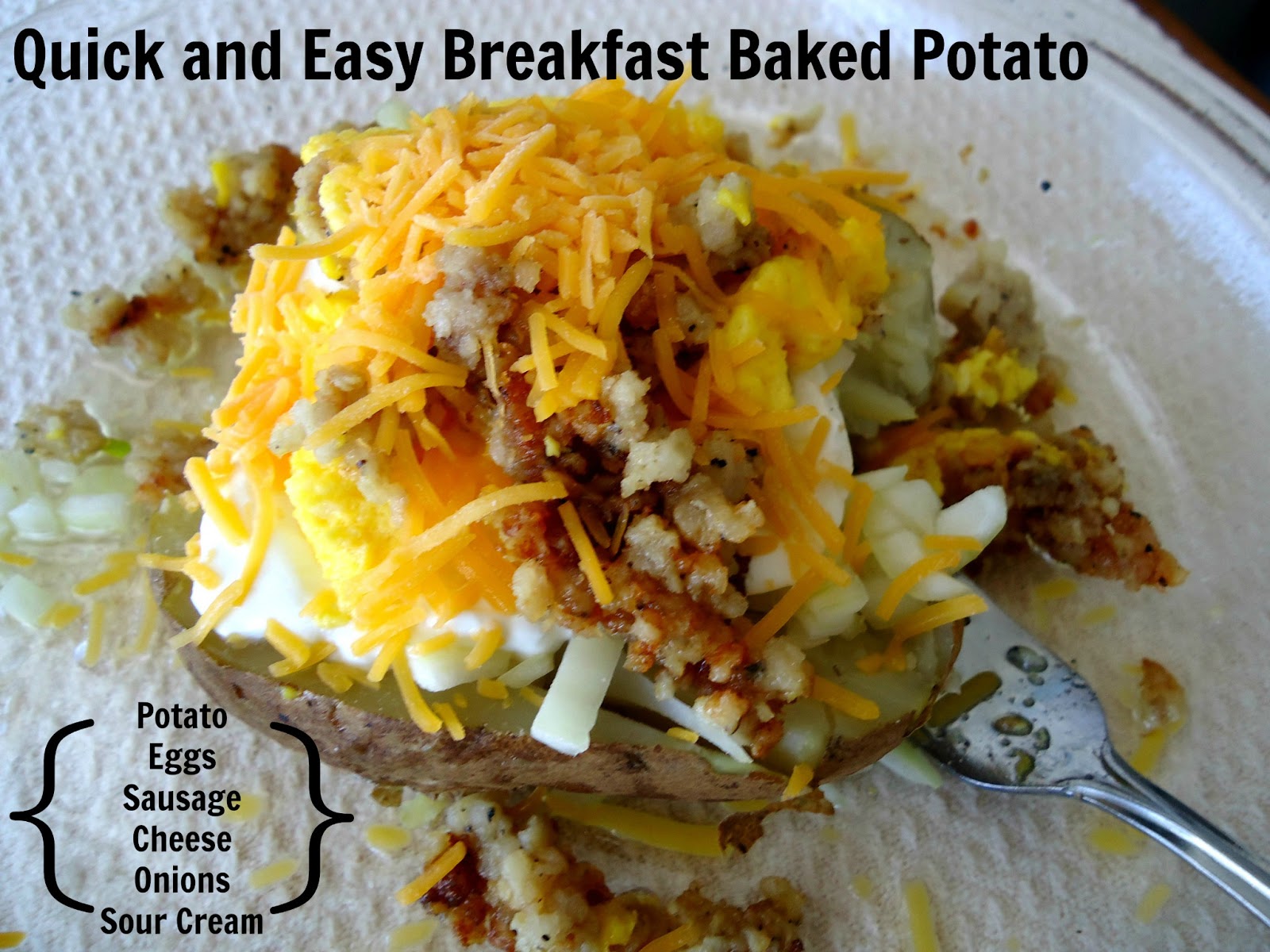 Quick and Easy Breakfast Recipe: Breakfast Baked Potatoes