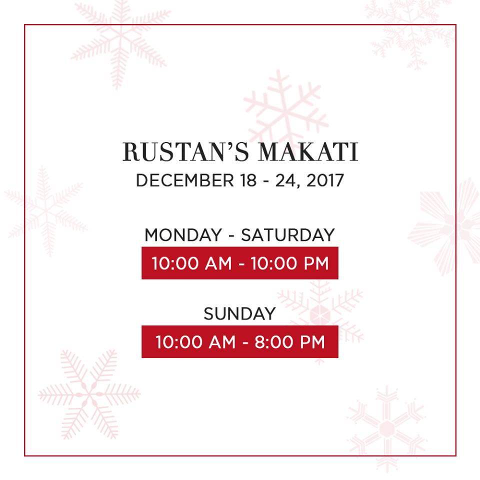 Manila Shopper: Holiday 2017 Schedule of Malls, Supermarkets, & Theme Parks