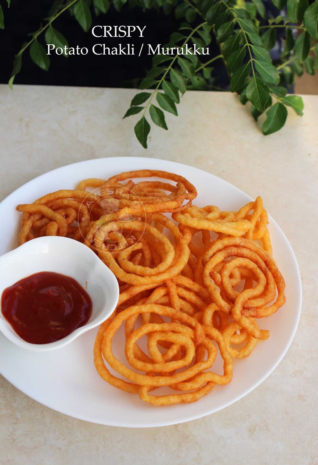 CRISPY POTATO SNACK / POTATO MURUKKU - MURUKKU /CHAKLI RECIPE