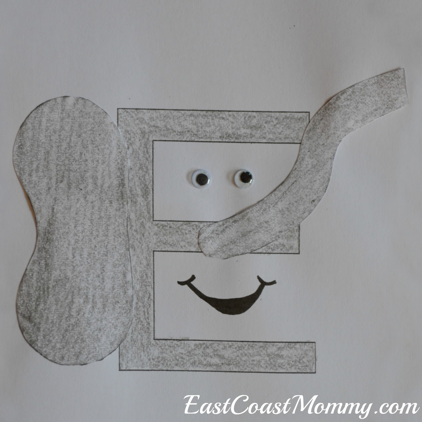 East Coast Mommy: Alphabet Crafts - Letter E