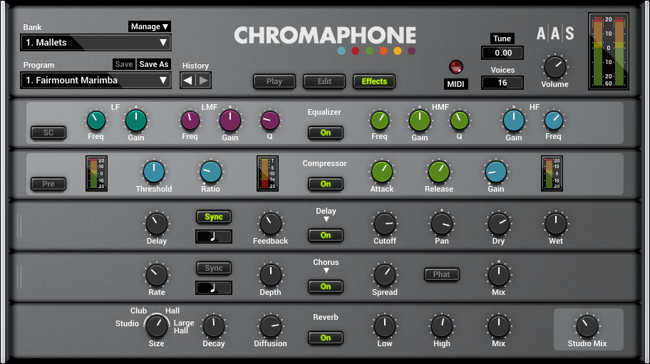MATRIXSYNTH: Introducing Chromaphone 2 acoustic object synthesizer plug ...
