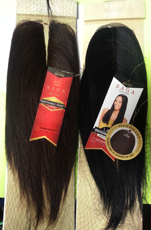 Saga Gold Remy Human Hair Weave LACE Invisible Part Weaving Closure 10 ...