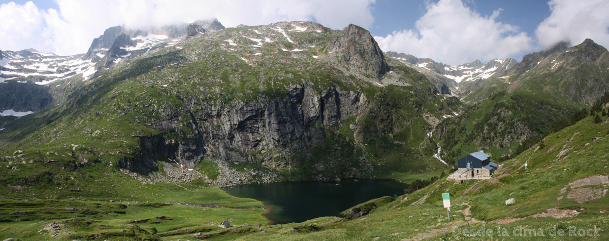 DESDE LA CIMA DEL ROCK: Lago Oô y refugio de Espingo