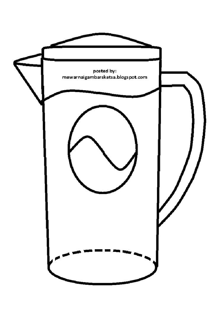 Mewarnai Gambar: Gambar Sketsa Peralatan Dapur