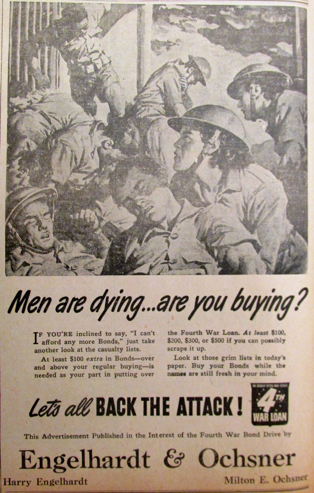 Sutton Nebraska Museum: 1944 War Bond Ads in The Sutton News