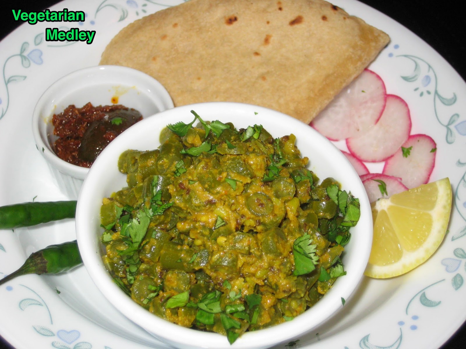 Vegetarian Medley: Green Beans and Milk Subzi