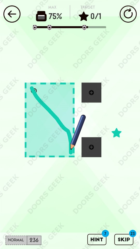 Draw Here Level 236 ~ Doors Geek