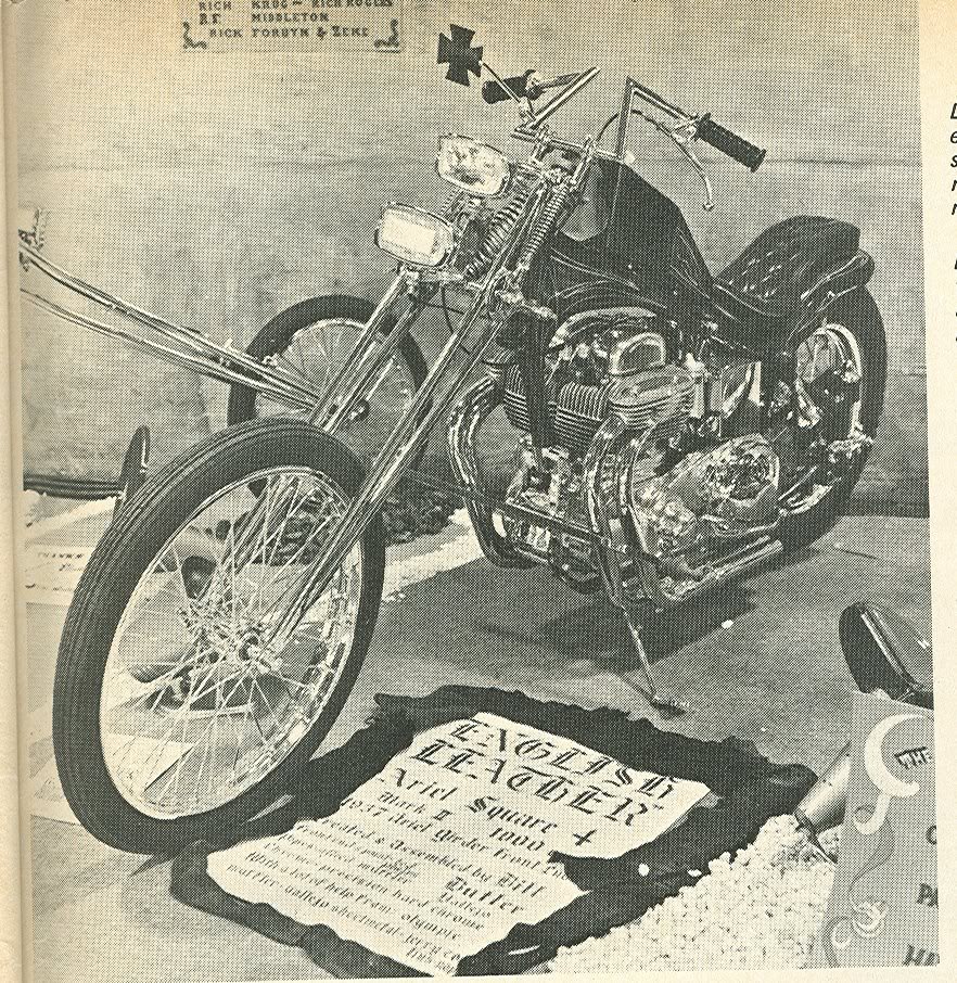 dudleys basement: some ariel square four chopper pics