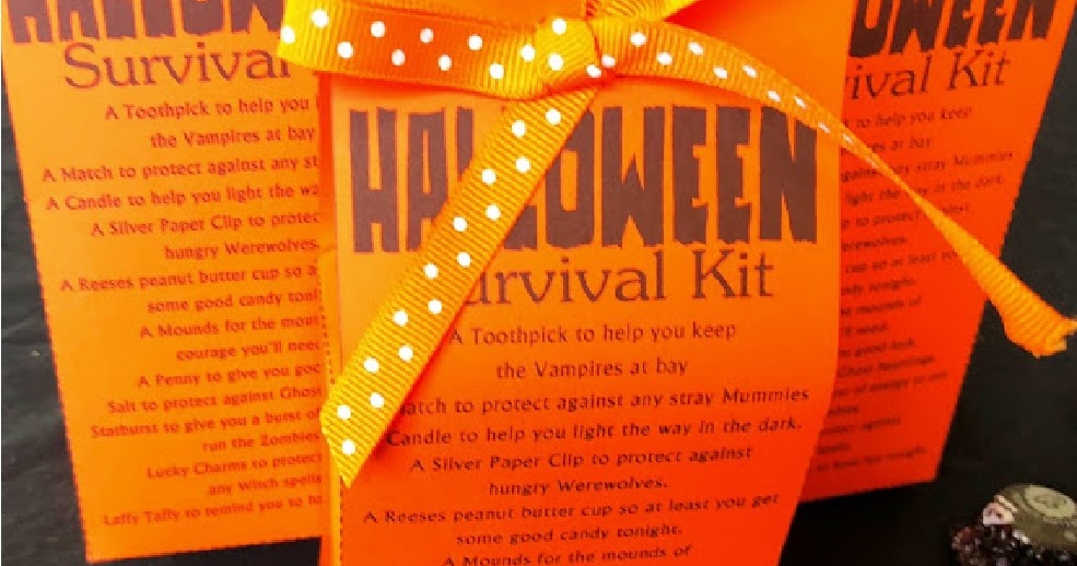 Halloween Printable Survival Kit to Keep you Safe from Monsters
