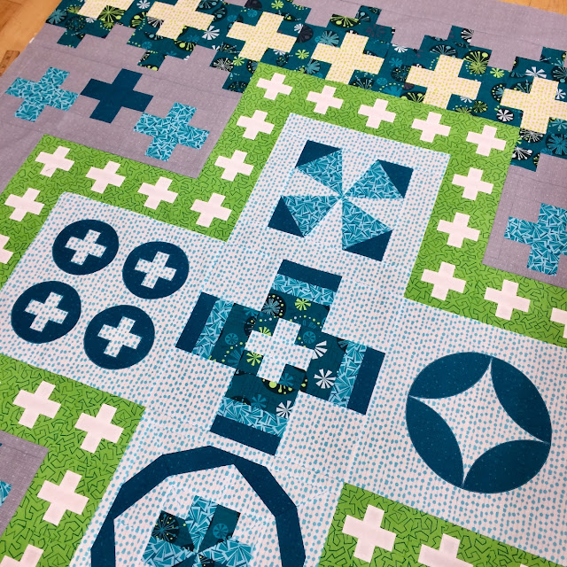 Quilted Blooms: Modern Plus Sign Quilts Turns One