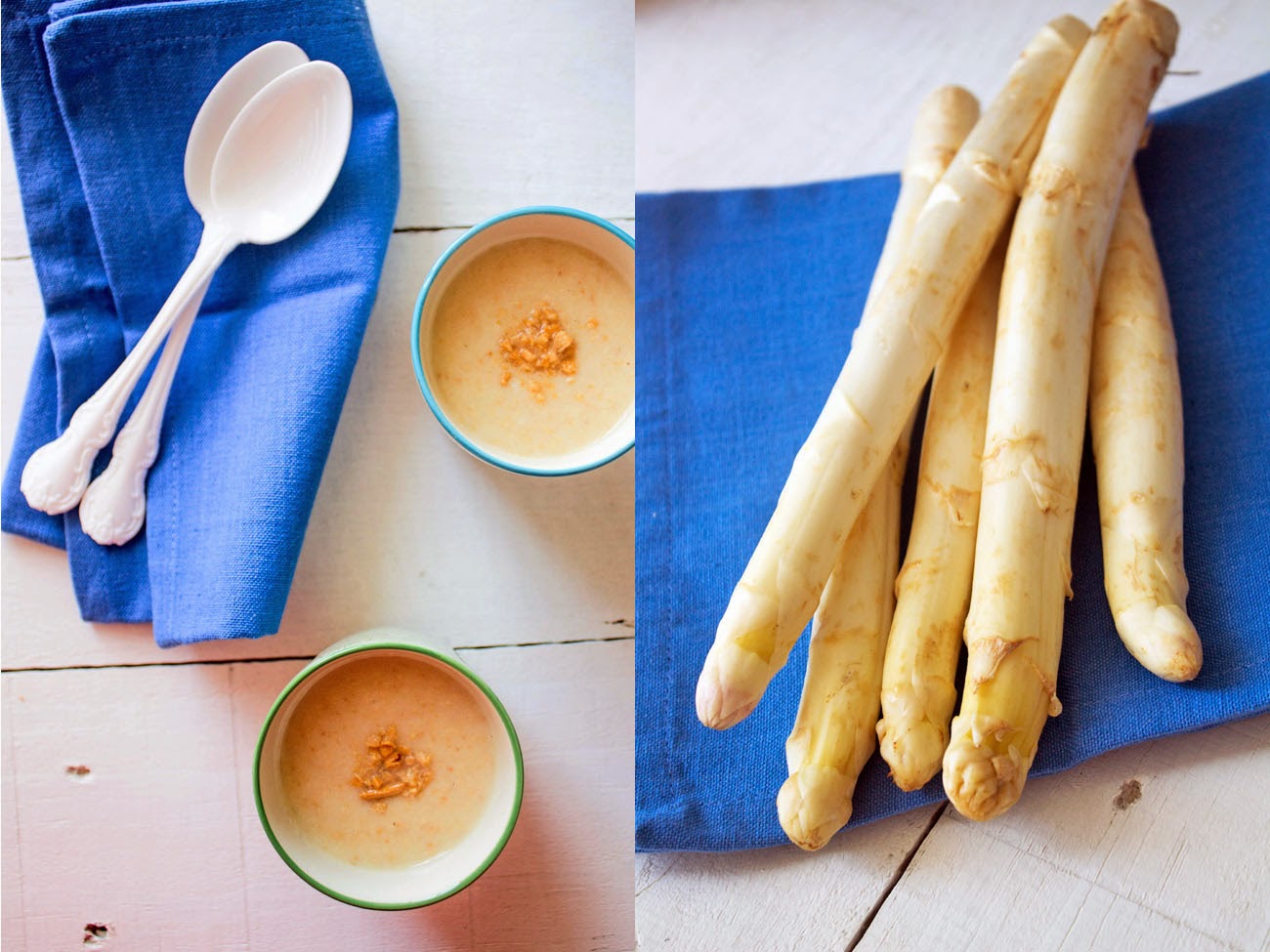 KOOKING: Ajoblanco de almendra tostada y esparragos blancos - Cooking ...