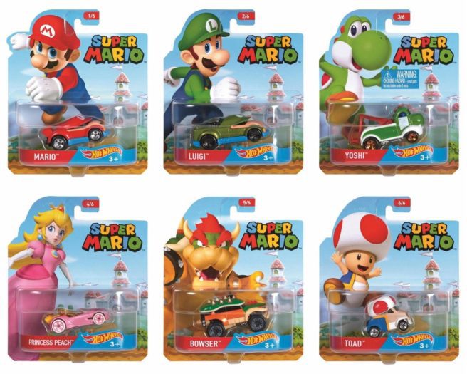 New Custom Hot Wheels Super Mario Cars Featuring 6 Different Characters