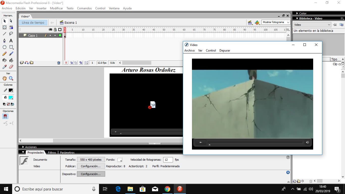 Tareas/Prácticas Macromedia Flash: Práctica 6