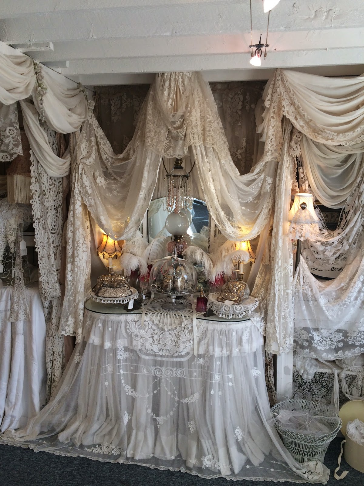 Rosemary Cathcart Antique Lace and Vintage Fashion: Sheelin Lace Shop