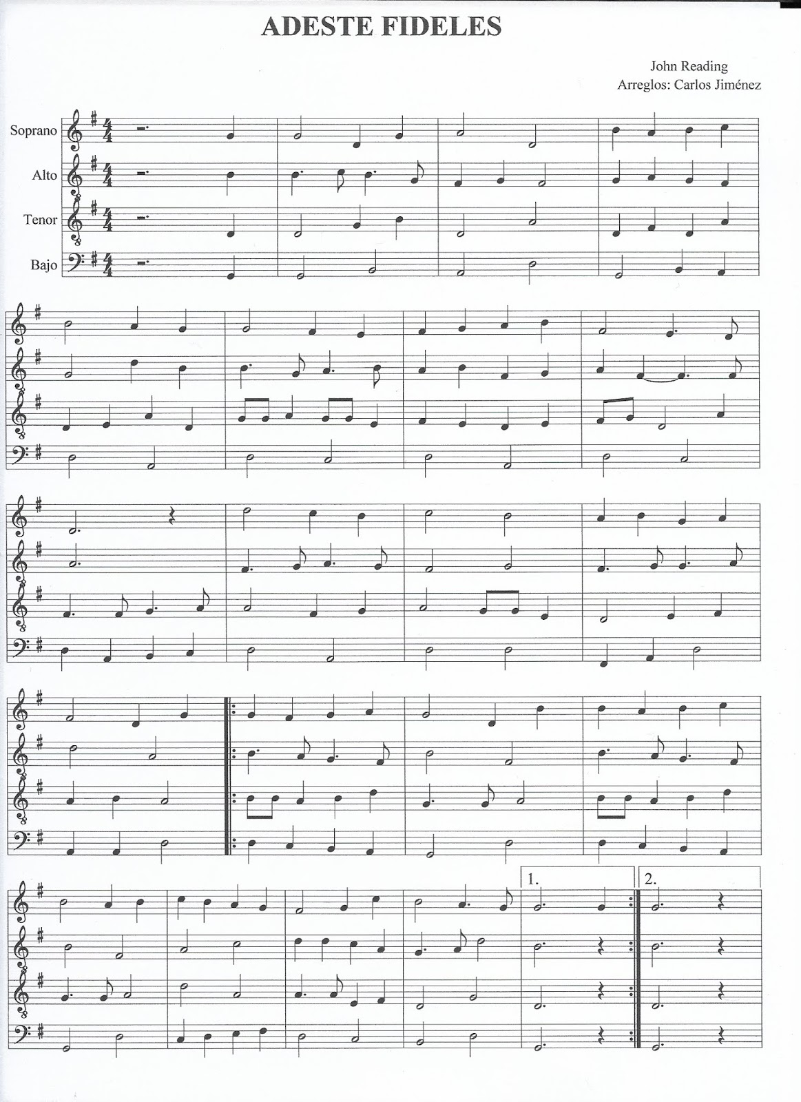 MÚSICA EN EL AULA: ADESTE FIDELES