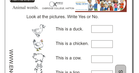 English with Fun ஆங்கிலம் அறிவோம் ஆனந்தமாய் : Starters : Animal yes or ...