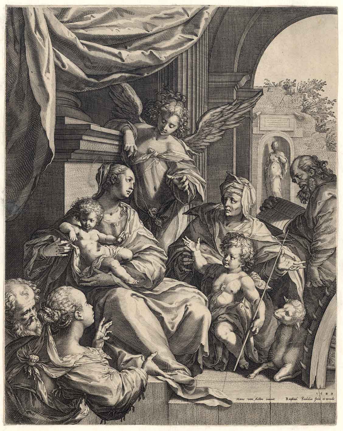 Prints and Principles: Raphael Sadeler I’s engraving, “The Holy Family ...