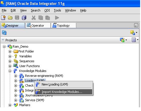 ODI Knowledge modules ~ Oracle Data Integrator