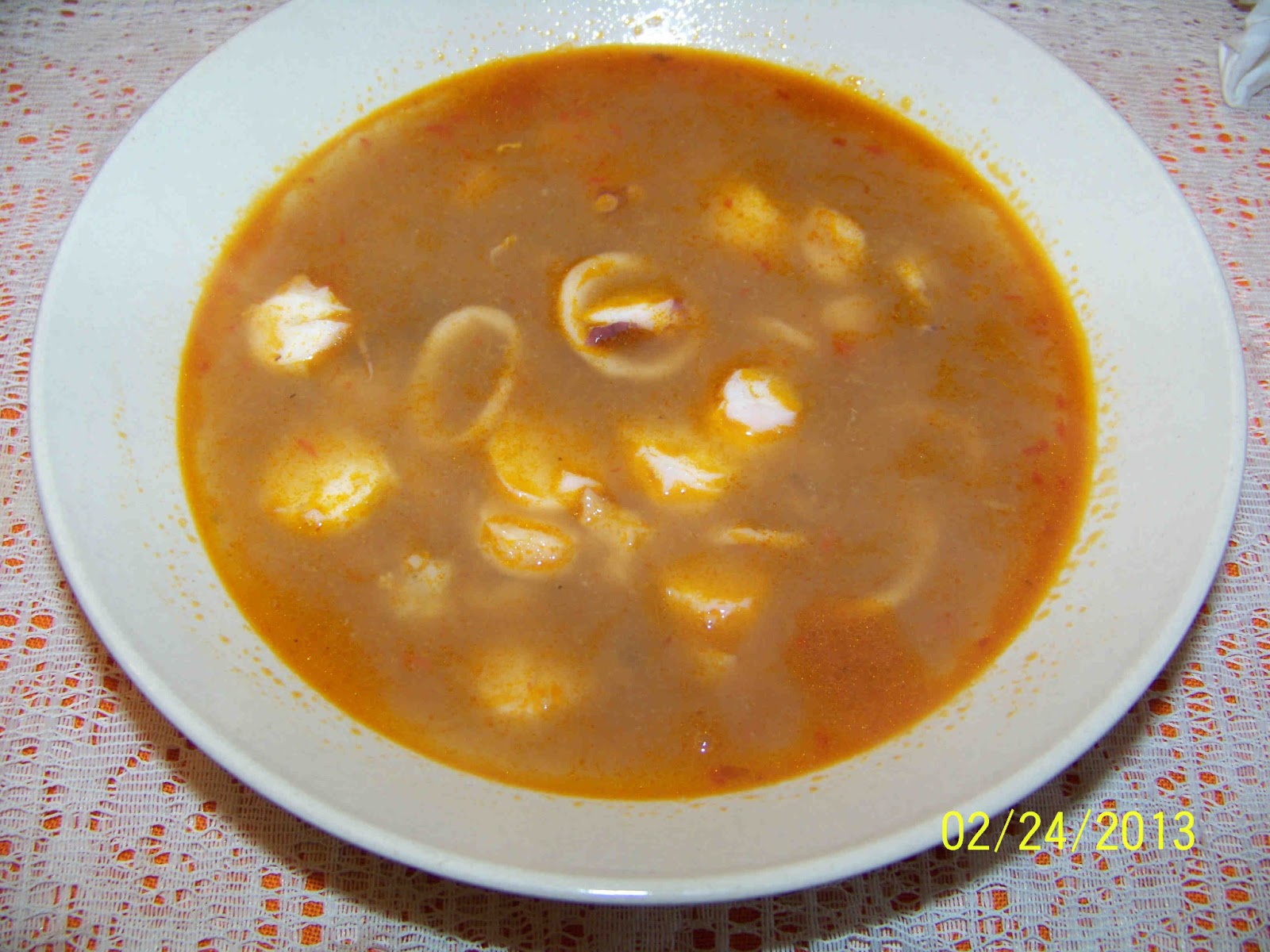 Culinaria y otras cosas: Sopa de pulpo