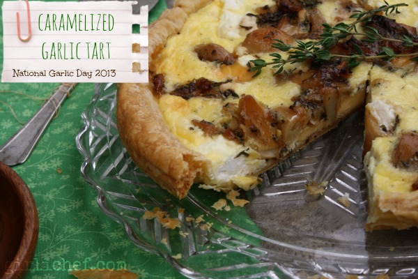 Caramelized Garlic Tart {National Garlic Day} | All Roads Lead to the ...