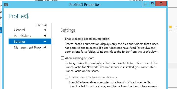Enable Access Based Enumeration Server 2012 ·