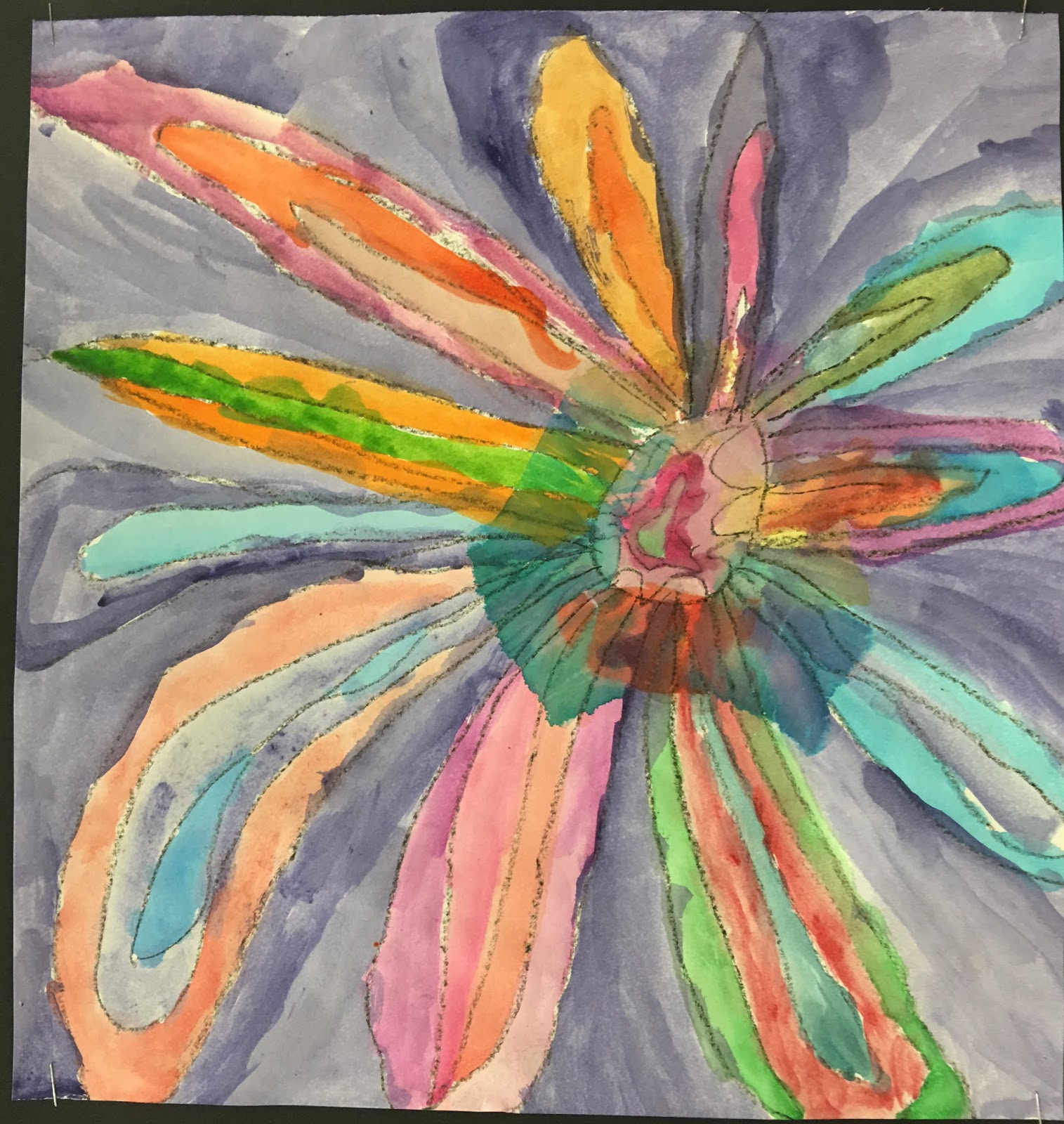 Art Room Blog: 2nd Grade Georgia O'keeffe Flowers...