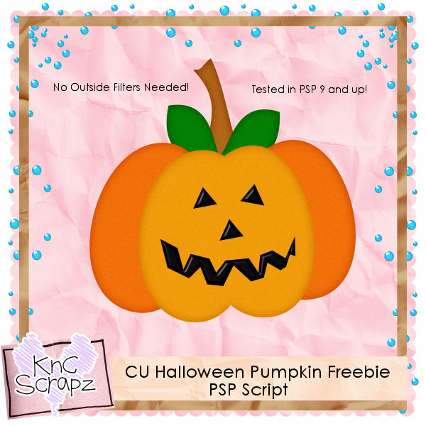 KnC Scrapz: CU Halloween Pumpkin Freebie PSP Script