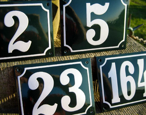 The Polished Pebble: Ramsign House Numbers Giveaway