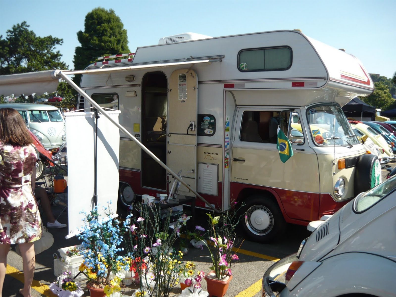 Fusca Classic: Vw Kombi motor-home Karmann-mobil.