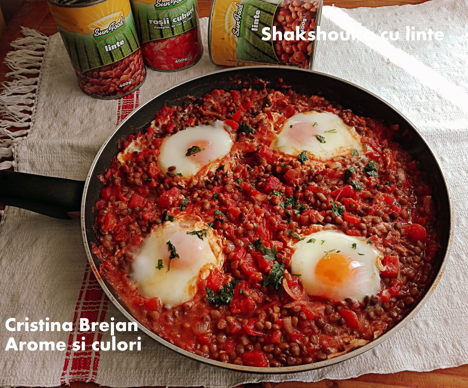 Arome si culori : Shakshouka cu linte - reteta Sun Food