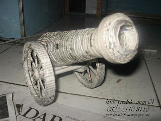 MINIATUR MERIAM KUNO DARI KORAN BEKAS