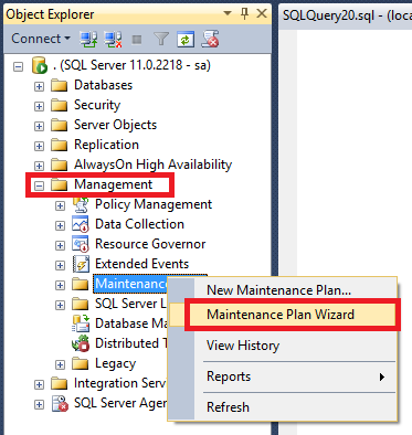 Maintenance Plan in SQL server 2012. | By Wael Medhat