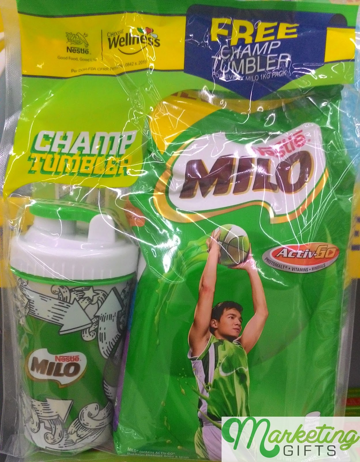 Marketing Gifts: Nestlé Milo Free Tumbler – Gift with Purchase