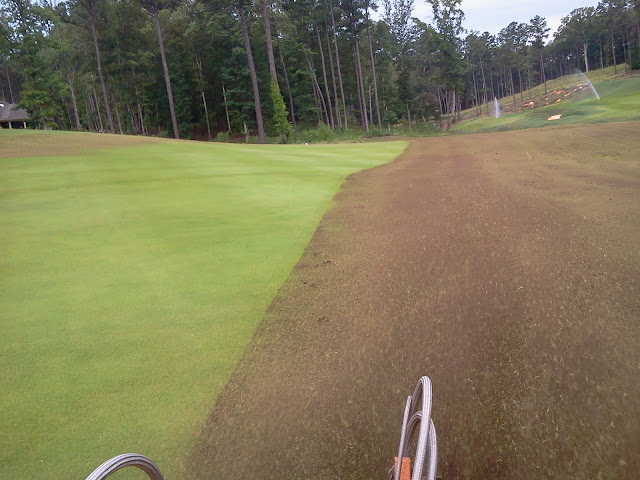 The Creek Club Golf Course Maintenance: Thatch removal on Zorro Zoysia ...