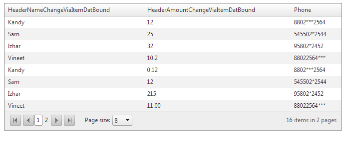 Change Text Of RadGrid Header Dynamically Change Text Of RadGrid Header Dynamically