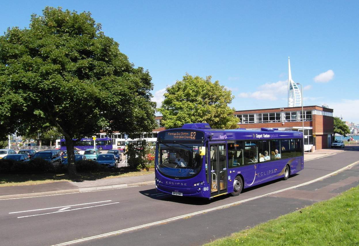 Southern England Bus Scene: Gosport Bus Station - about 1430-1600