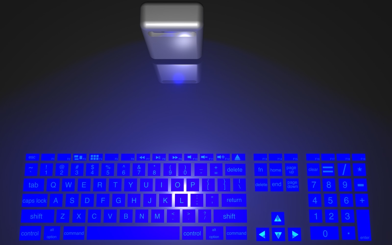 Jeffrey Nagy's artwork: QWERTY New and improved Virtual Keyboard