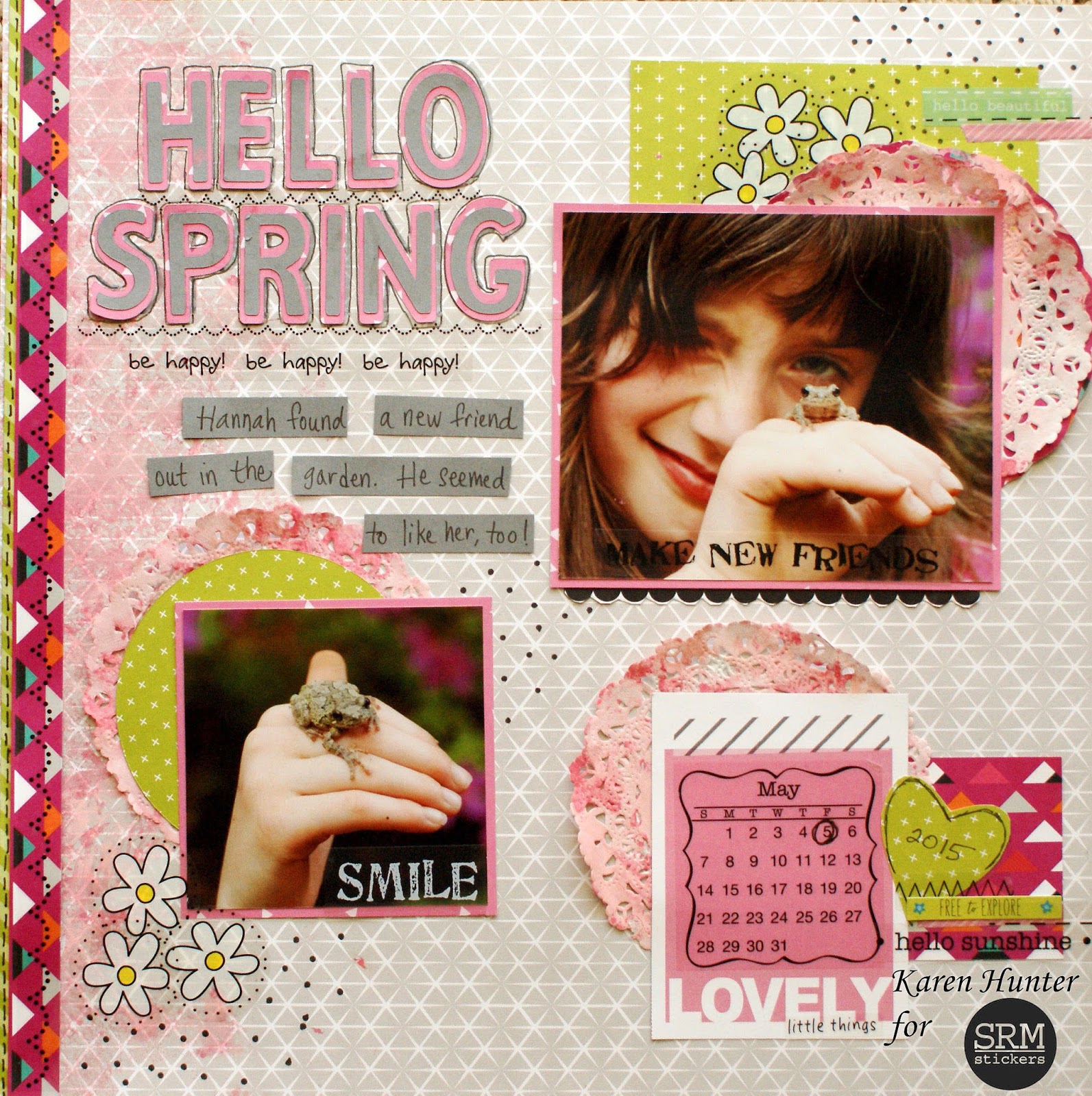 KarenScraps: Hello Spring Layout