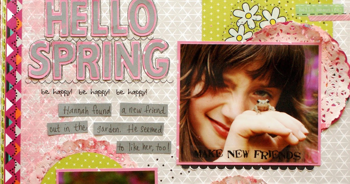 KarenScraps: Hello Spring Layout