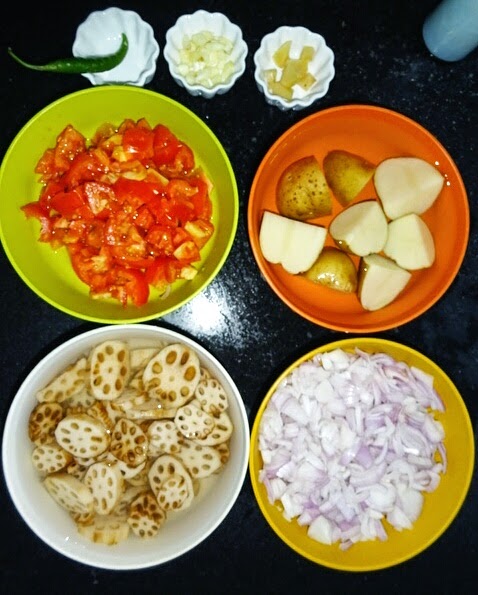 Veg Indian Good Food Recipes..: Kamal kadki Ki Subzi | Lotus Root Stem ...