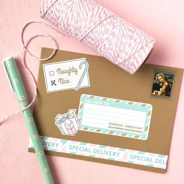 amy j. delightful blog: Free Printable Merry Mail Stickers!...and a ...