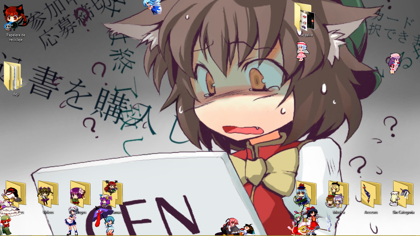 Hakutaku Radio: Mascotas de escritorio de Touhou