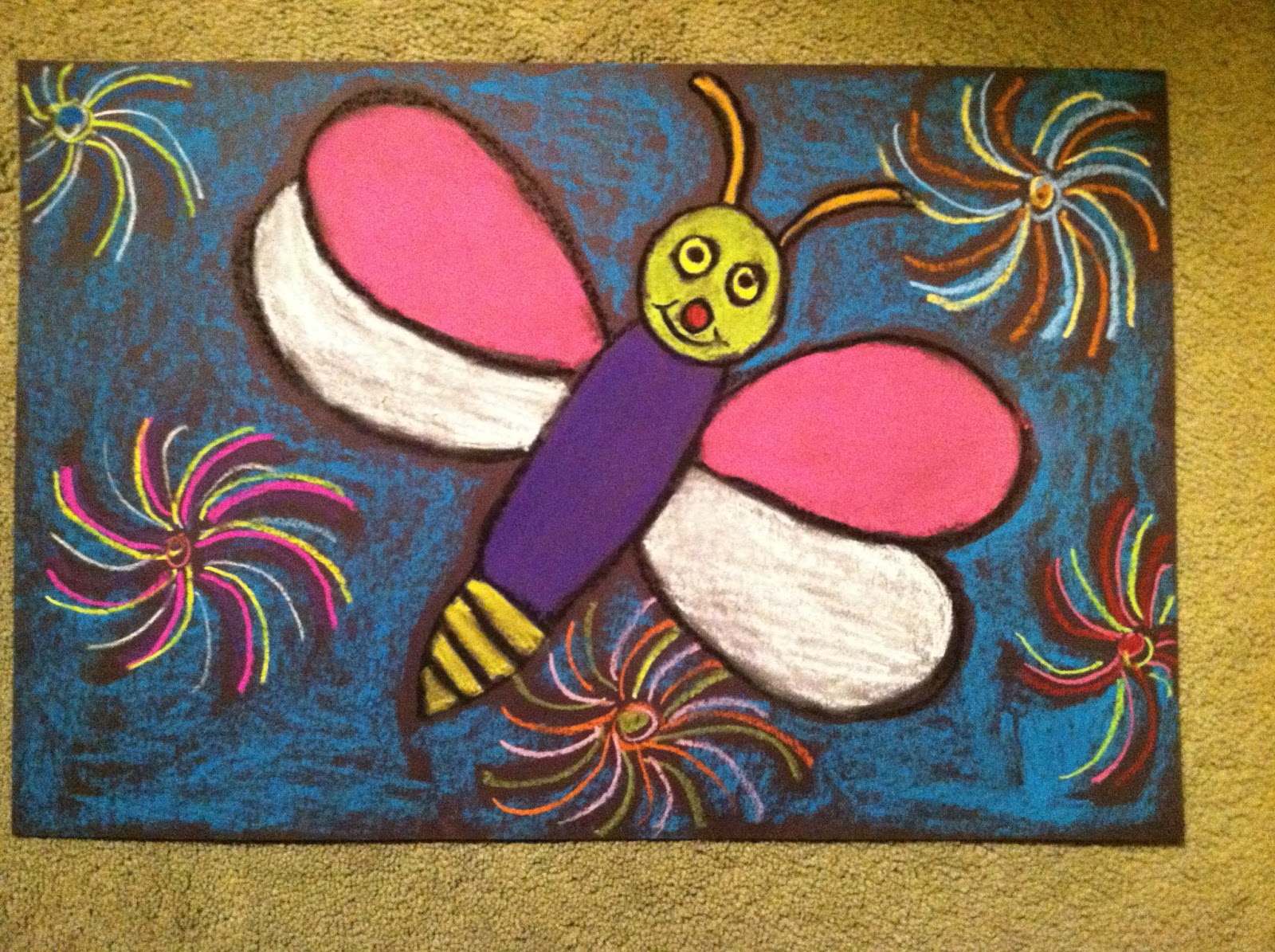 ABC & T: Lonely Firefly Chalk Pastels