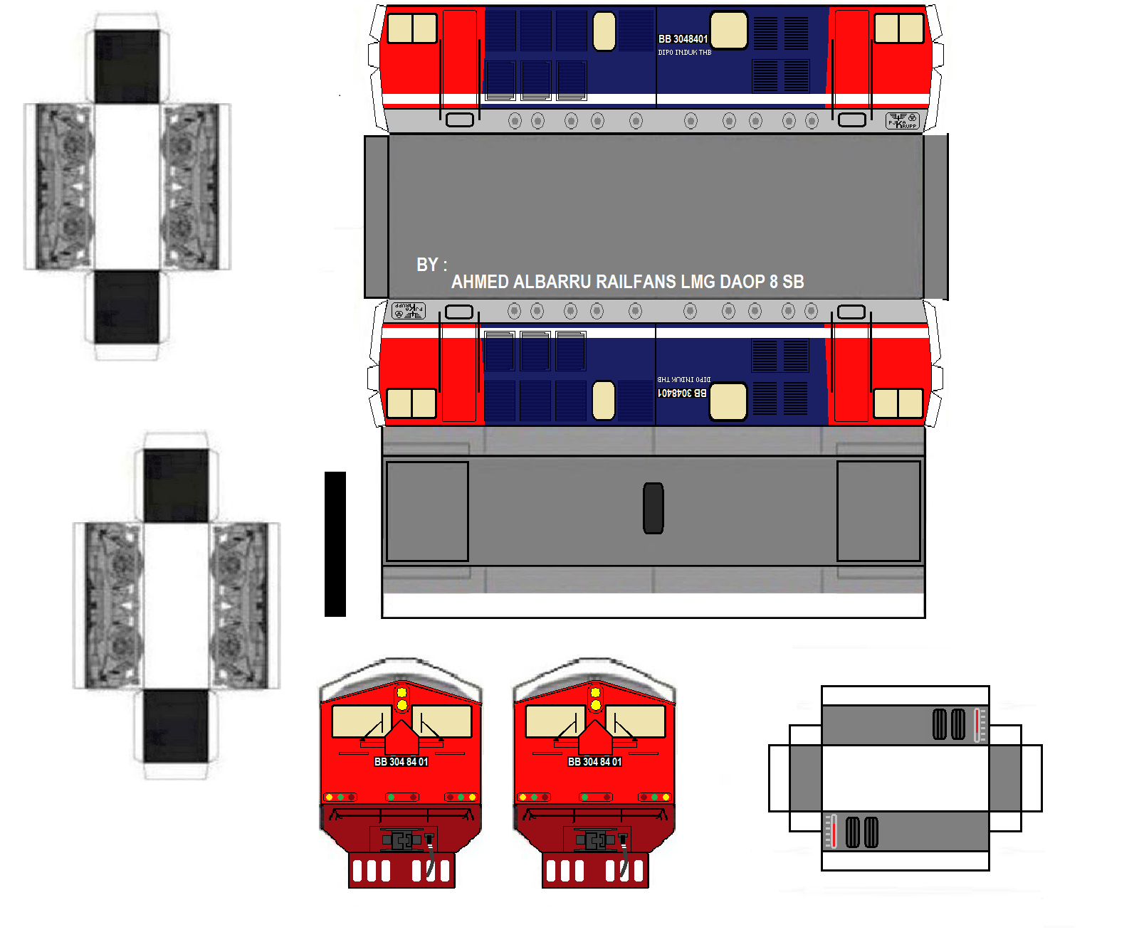 Selamat Datang Para Pengunjung Blog Saya: Papercraft Kereta Api Indonesia